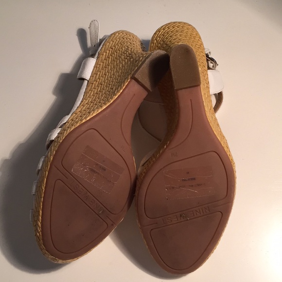 Nine West | Shoes | Nine West White Wedges | Poshmark